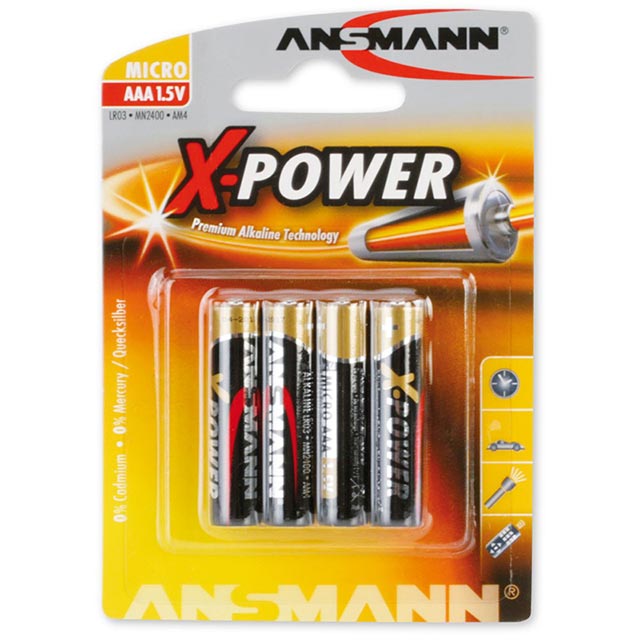 Alkalne baterije X-Power AAA - Ansmann