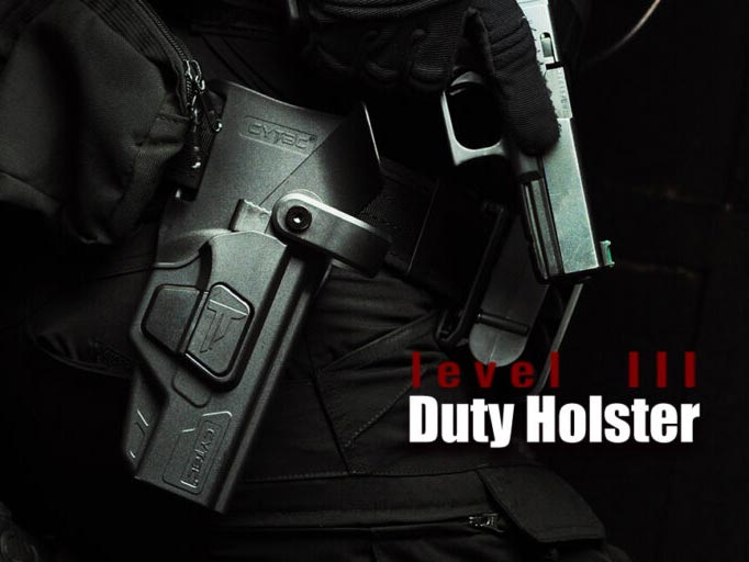 Duty Holster, Low Ride, Level III - Cytac