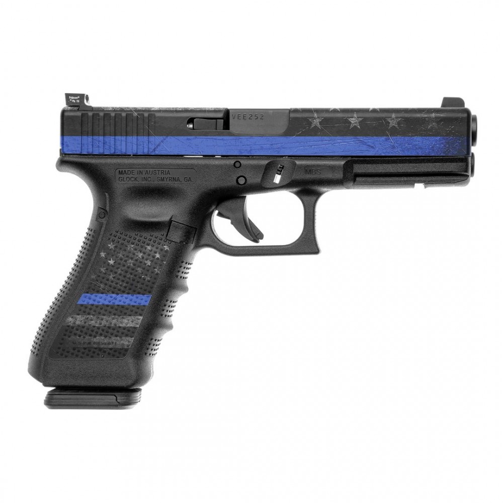 GunSkins Pistol Accent Skin Model Glock / Thin Blue Line - GunSkins