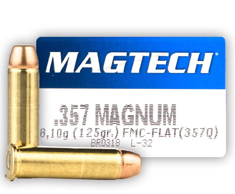 Magtech .357 Magnum FMJ Flat, 125grs - Magtech